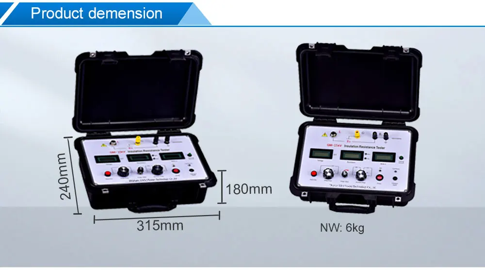 Gm-15kv Megohmmeter - High Voltage Insulation Tester