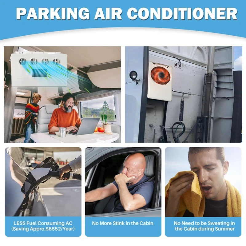 Parking Air Conditioner - 12V Split System for Cars & Rvs