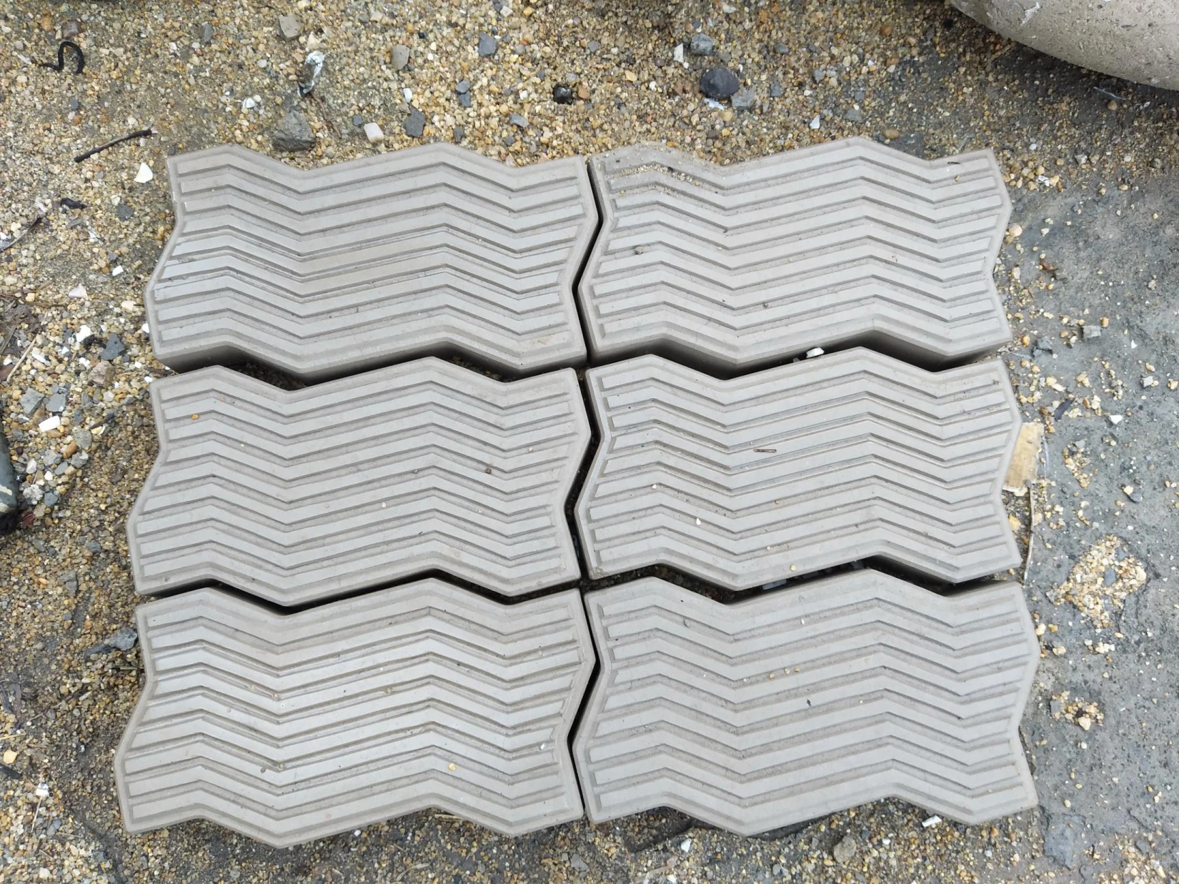Plastic PVC Paver Block Mold - Durable Concrete Tile Molds
