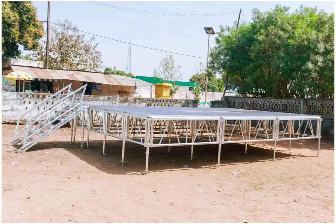 Fast Assemble Portable Aluminum Stage Riser - Adjustable & Durable