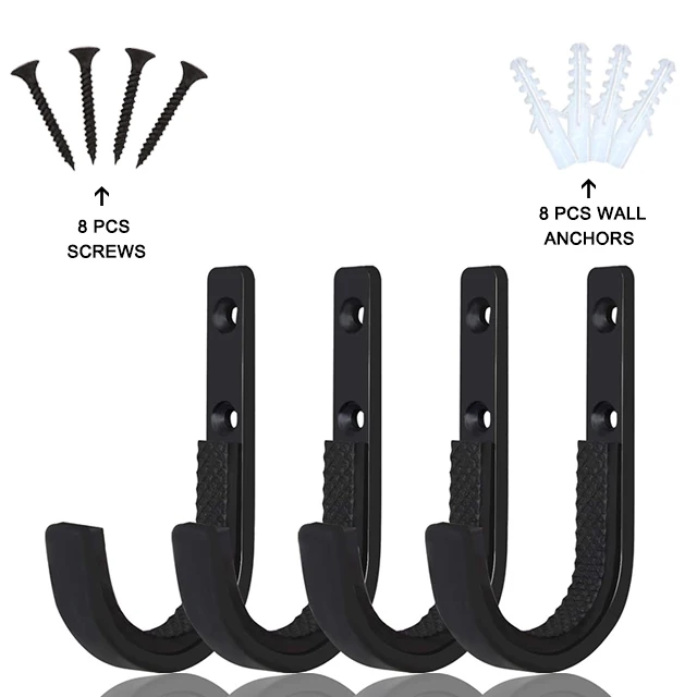 2 Pack Gun Rack And Gun Hooks Metal Wall Mount Storage Hooks Bow ...