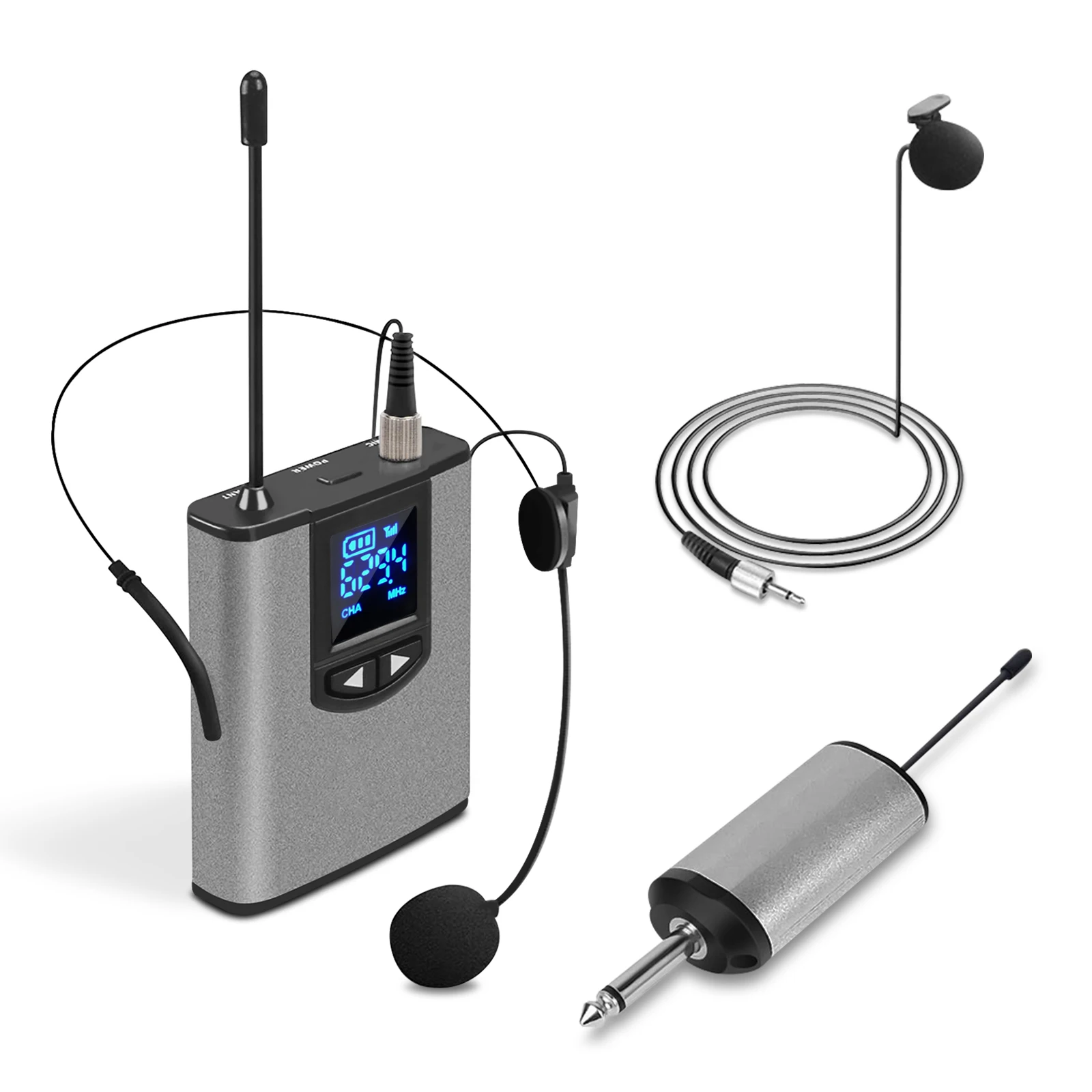 GPUB A2 UHF Wireless Mic System - Professional Cordless Microphones