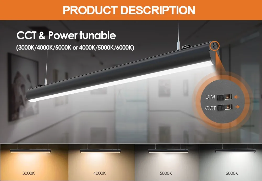 Minimalist Pendant Led Linear Light Linear Arrow Shaped Pendant Light ...