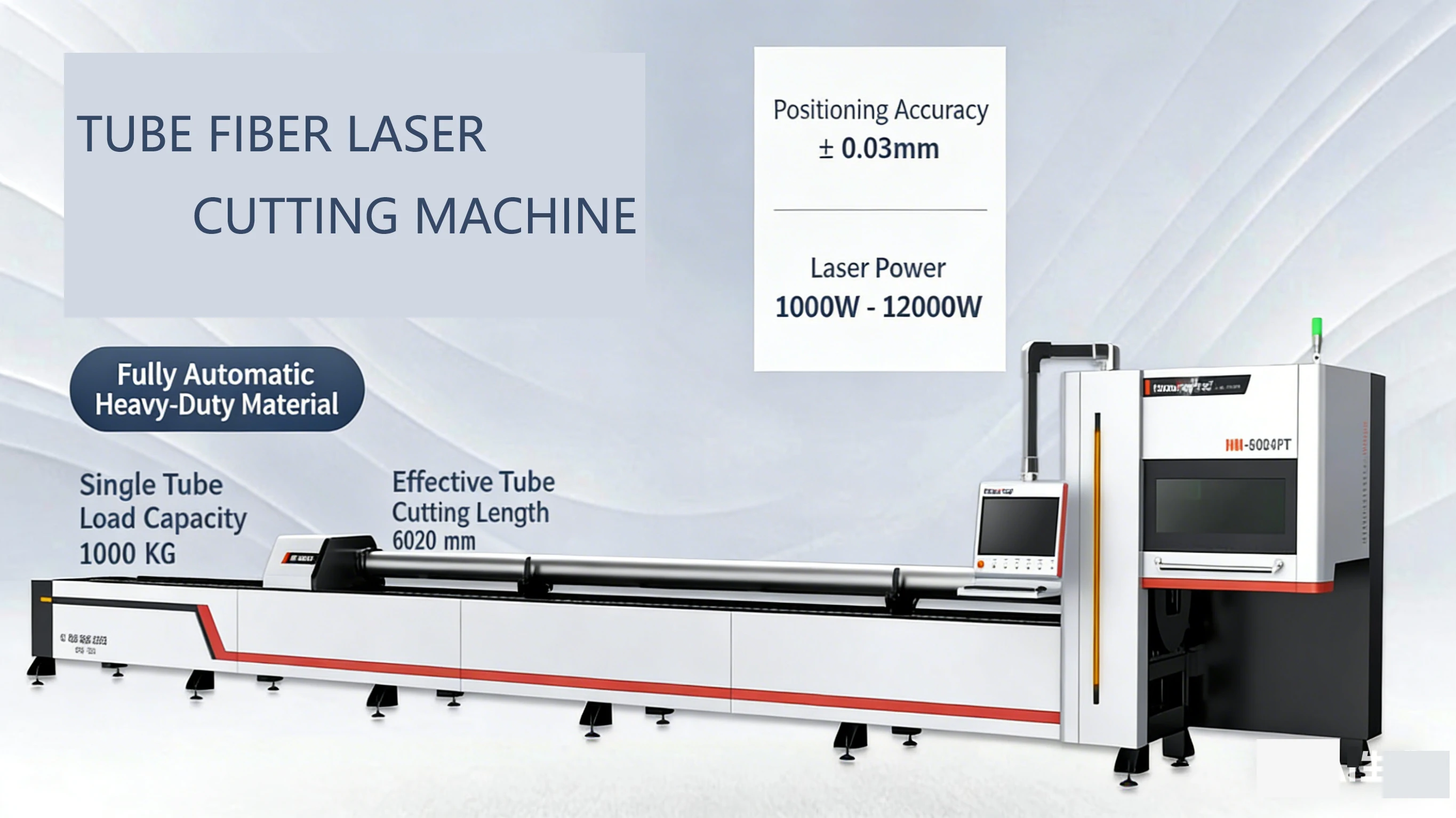 Horizontal Fiber Tube Cutting Machine Raycus Max CNC Agricultural ...