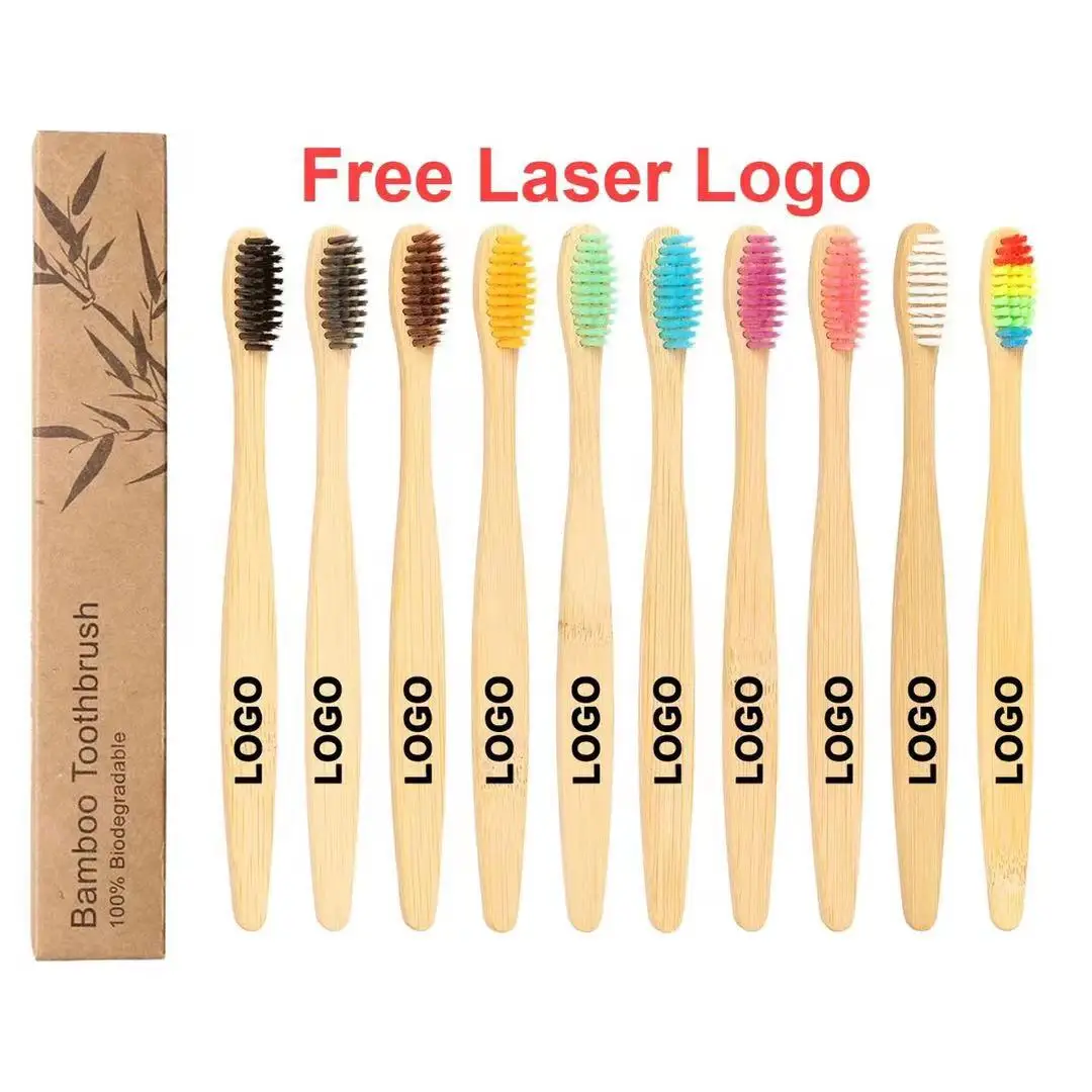 Eco Friendly disposable biodegradable bamboo wood toothbrush hotel ...