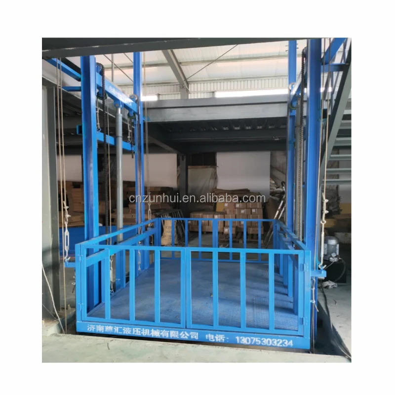 guide rail hydraulic stair lift elevators freight goods lift machine ...