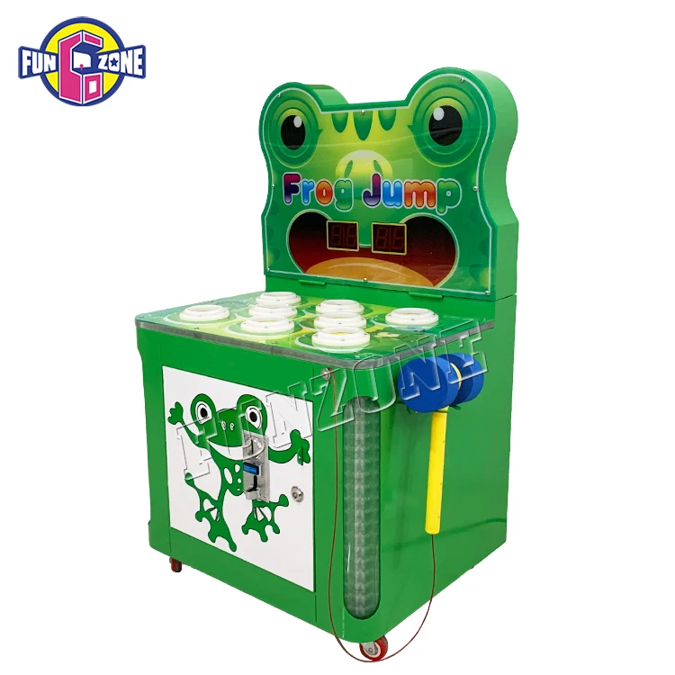 Whack a Mole Crazy Hitting Hammer Frog Game - Kids Coin Operated