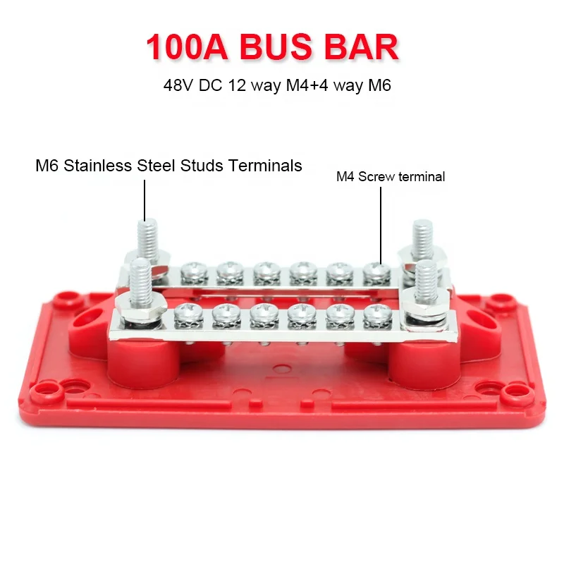 Alibaba.com: oengol DB-29 Heavy Duty Bus Bar, 100A current rating, 4x ...