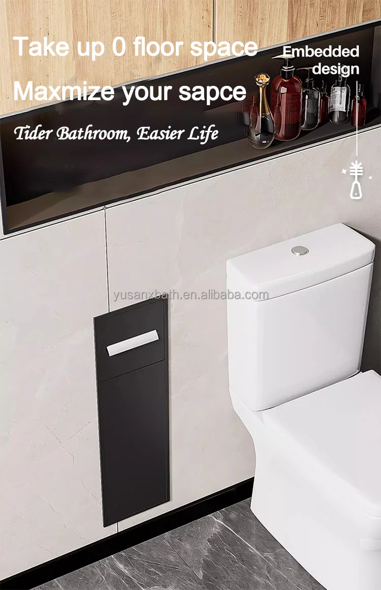 Invisible Concealed 304 Stainless Steel Tissue Box Niche