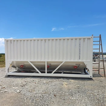 Full Automatic Portable Mobile Fly Ash Sand Steel Silo Horizontal ...