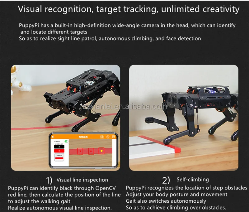 Bionic Smart Robot Dog with Visual Recognition & Sound