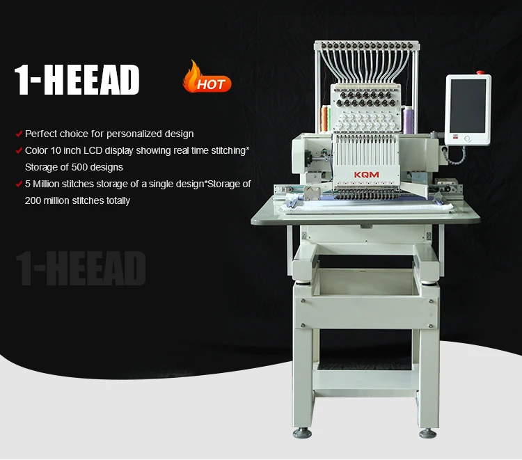 Computer Control Embroidery Machine Single Head Embroidery Computer ...