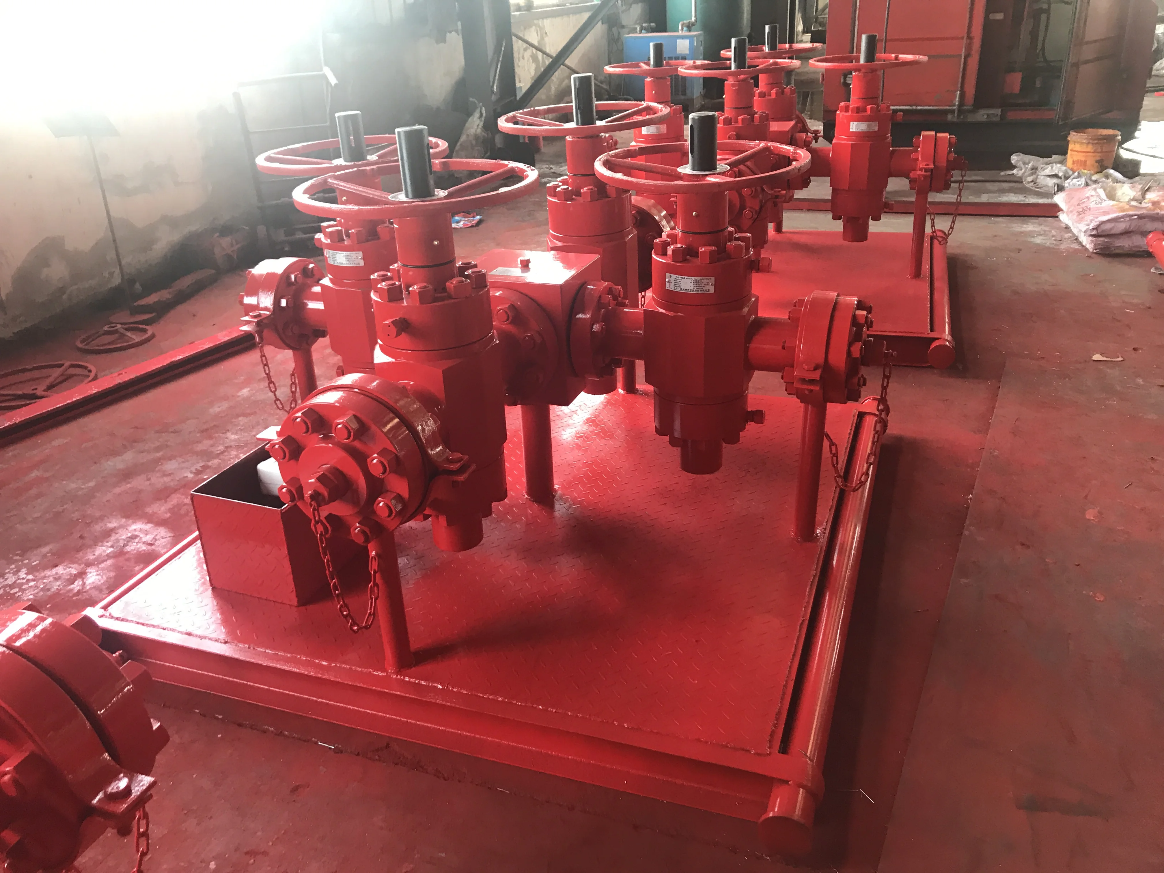 Api 6a Well Test Drilling Manifold Skid Choke Manifold For Oil Well ...