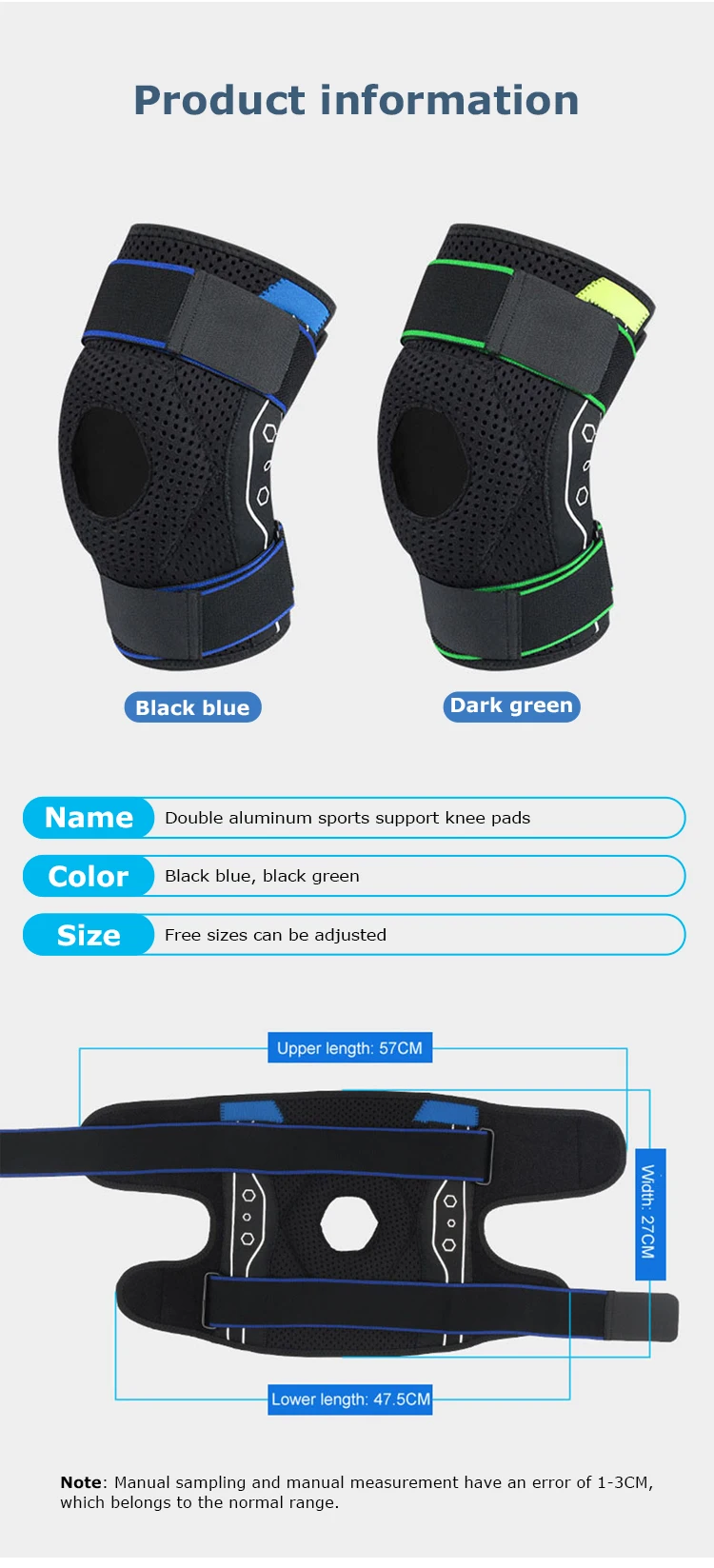 Custom Orthopaedic Stretch Compression Knee Brace Pain Relief Swelling ...