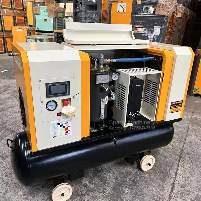 Electric Rotary Screw Air Compressor 380v 50hz 3phase Industrial ...