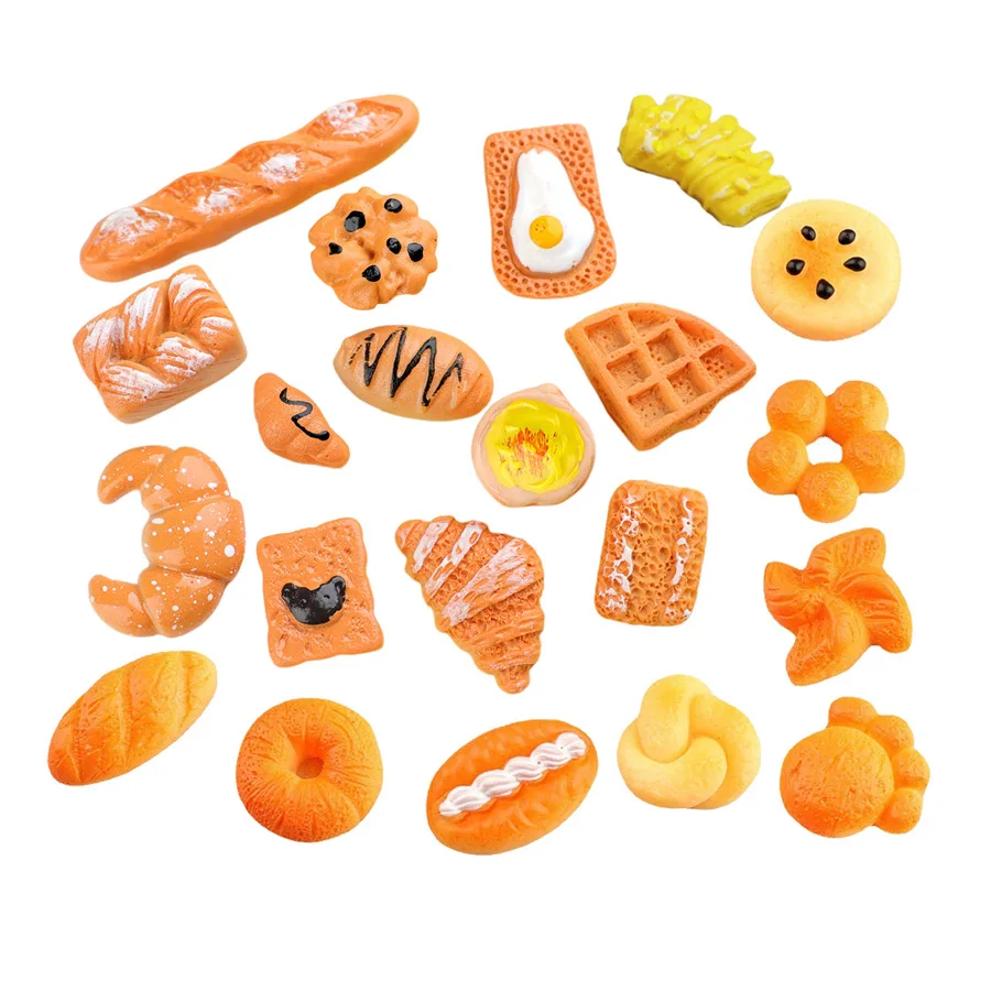 Miniature Bread Resin Cabochons - Perfect for DIY Crafts