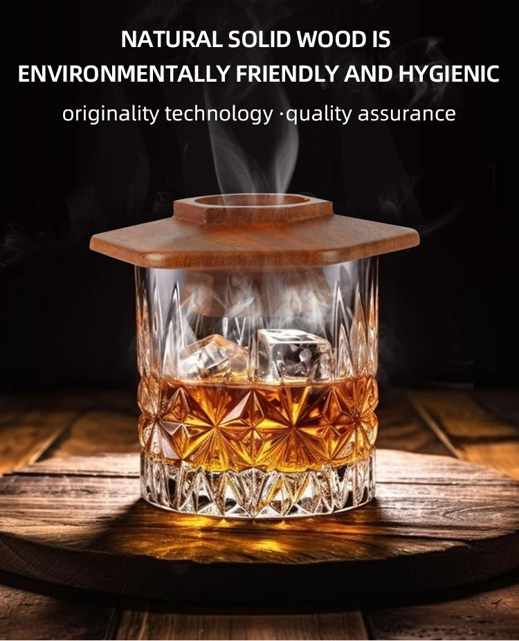 Luxury Customized Gift Box Smoker Kit Cocktail Oak Walnut Wood Chips ...