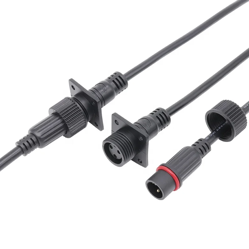 Aohua Crimping Ip65 Male Female 2pin Panel Mount Connector Molded With ...