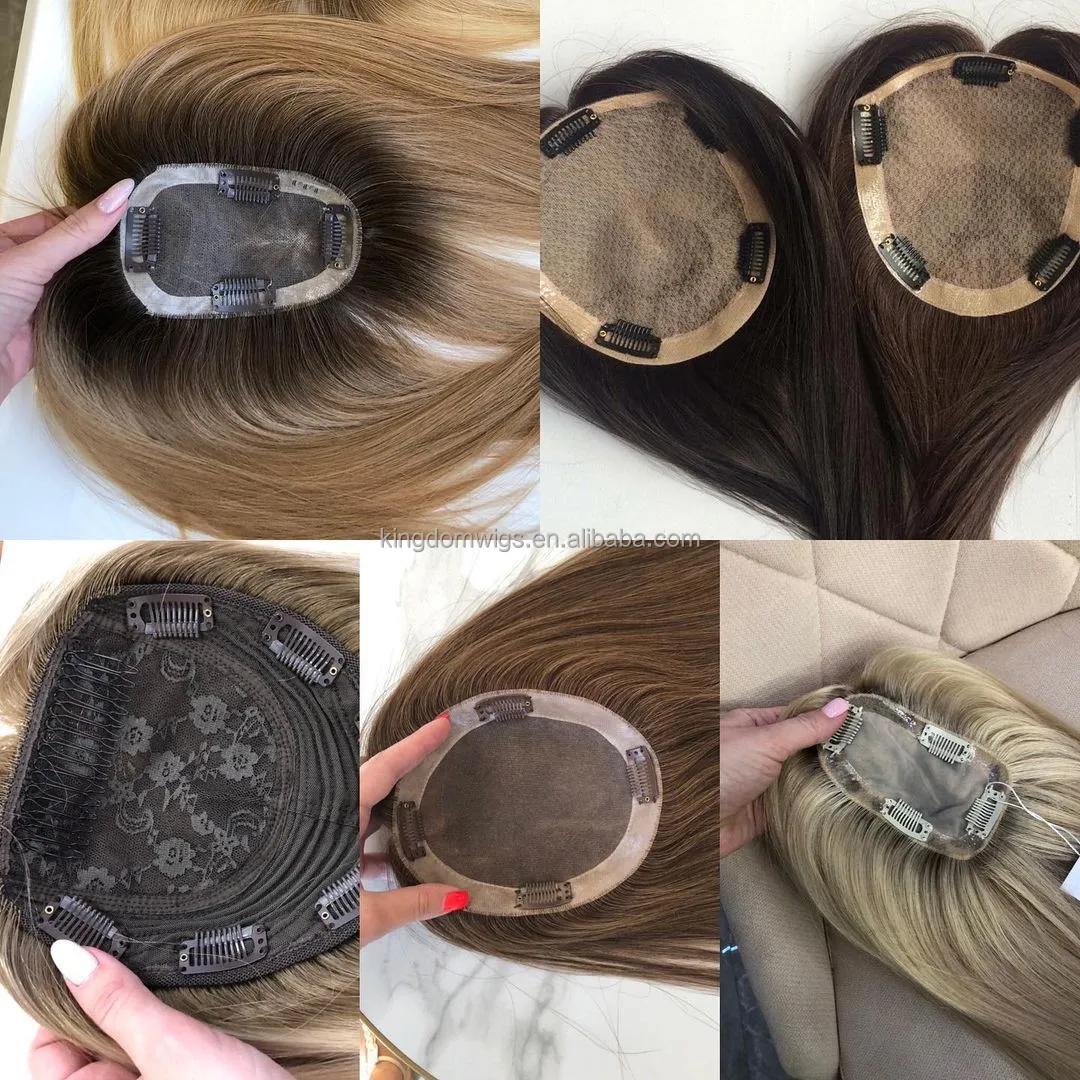 New Design HD Full Lace European Hair Highlight Blonde Net Topper ...