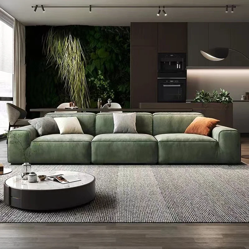 Luxury Villa Hotel Corner Sofa - Suede Nubuck Fabric