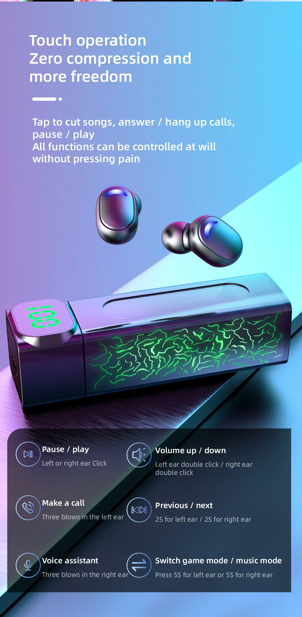 Original Earphone Over-ear Headphones Enc Earbuds On-ear Headphones E50 ...