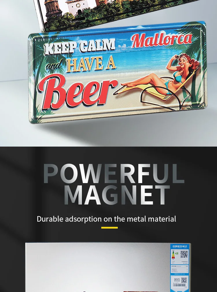 Musical Instrument Erhu Guitar Fridge Magnets Custom Metal Vintage ...