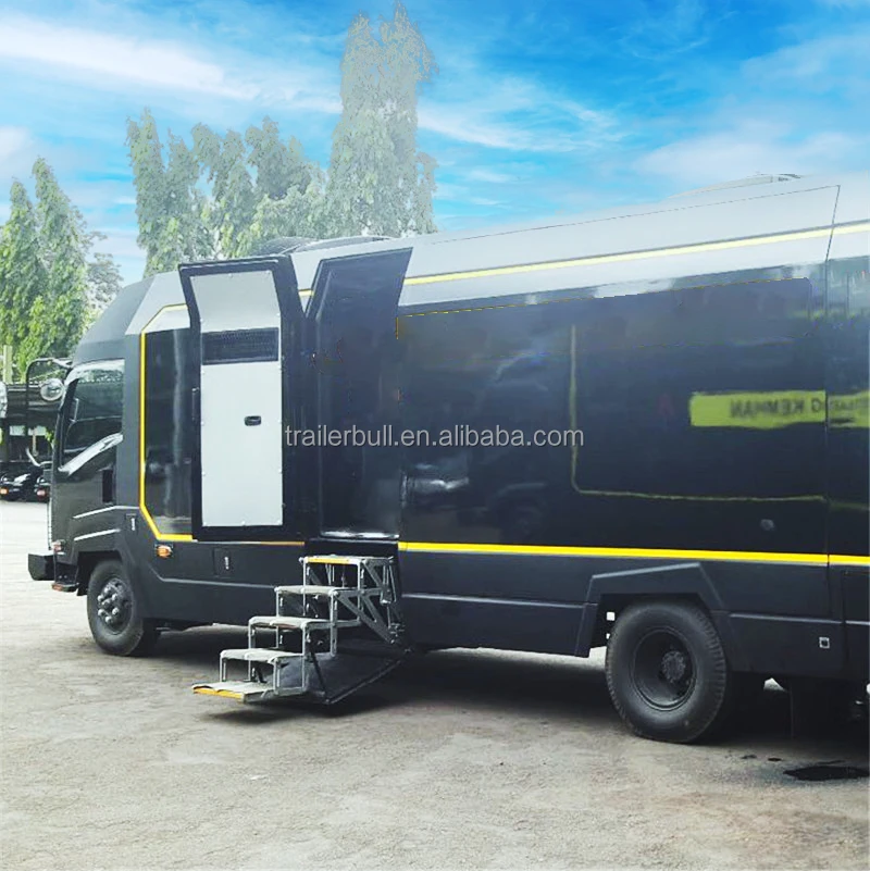 5-stage Electric Swing Steps for Expedition Truck Camper