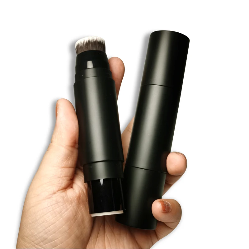 M028 Black 7g Round Plastic Empty Small Lipstick Tubes Makeup Lip Balm ...