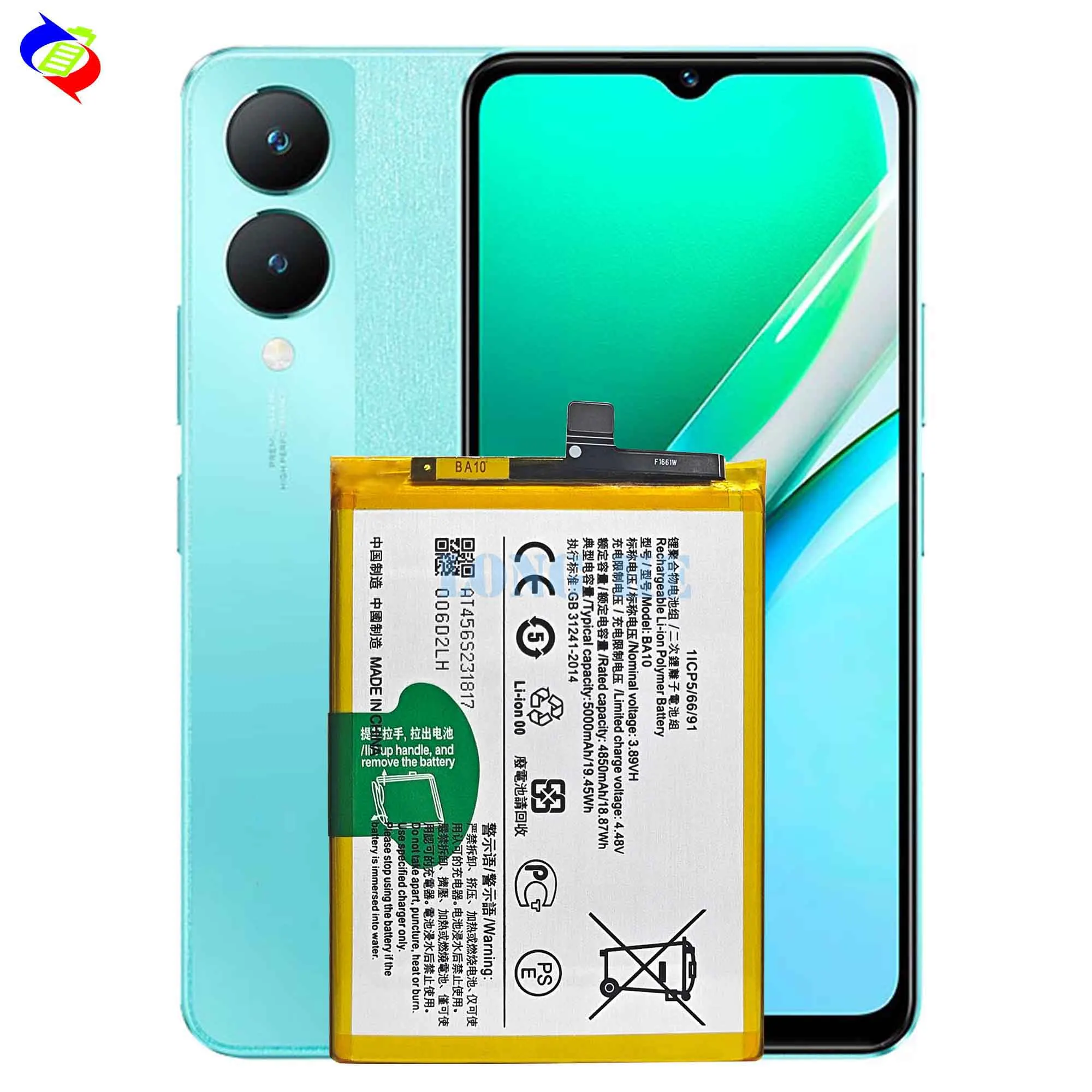 Original Replacement Li-ion Polymer Battery BA10 For VIVO Y28 Mobile ...