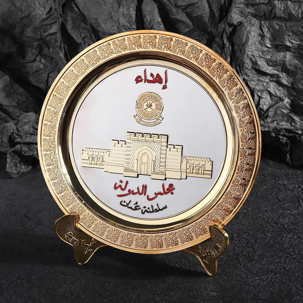 Custom Zinc Alloy Metal Plates - Antique Bronze Gold Souvenirs
