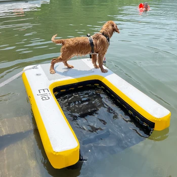 Original Inflatable Pup Plank Dog Ramp Water Dogs Play Pet Ramp Plank ...