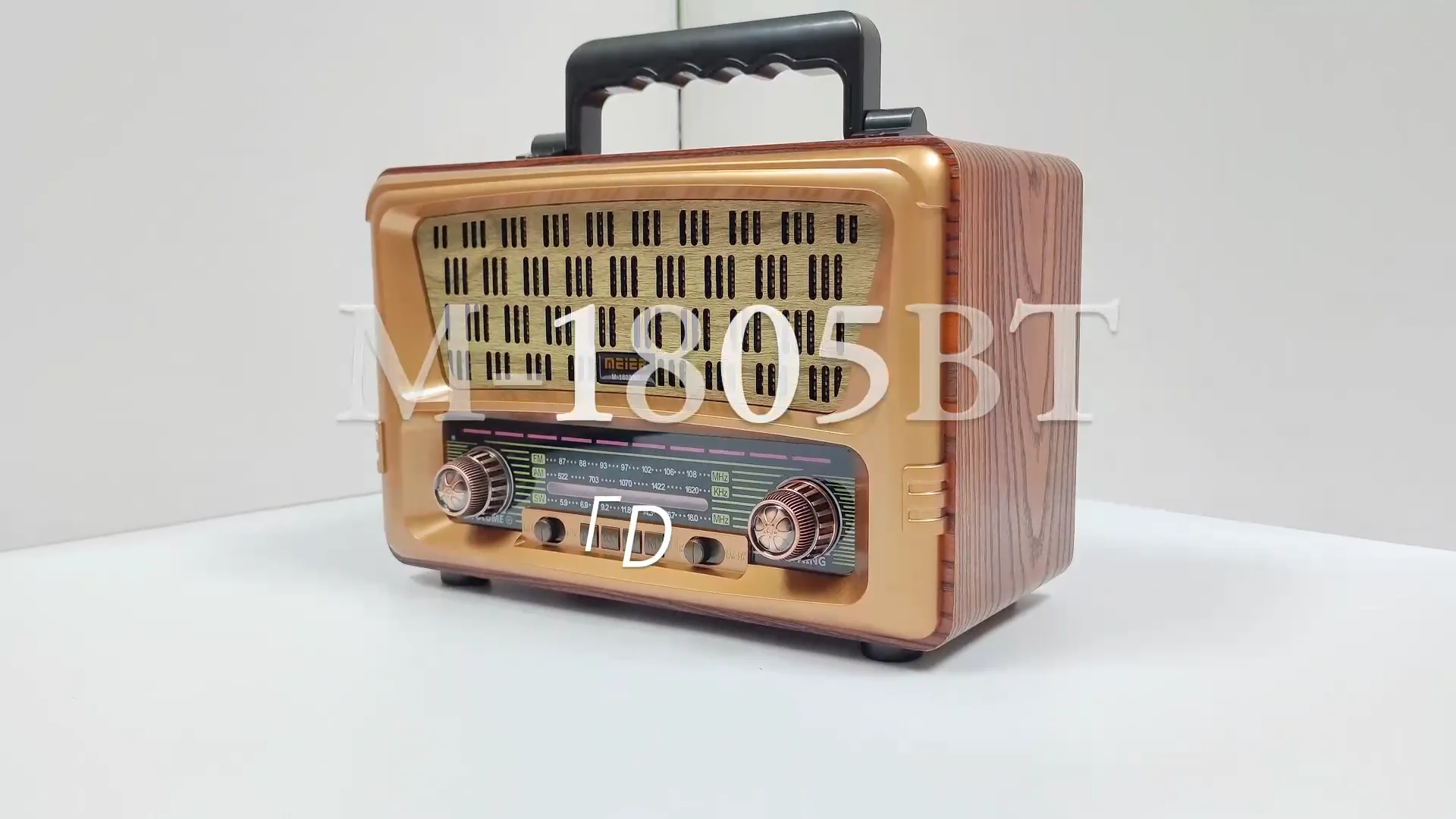 Big Size Remote Retro Wooden Radio M-1805bt Ac Dc Operated Vintage Usb ...