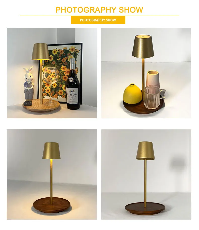 Modern Luxury Cordless Battery Usb Dining Table Bedside Night Light ...