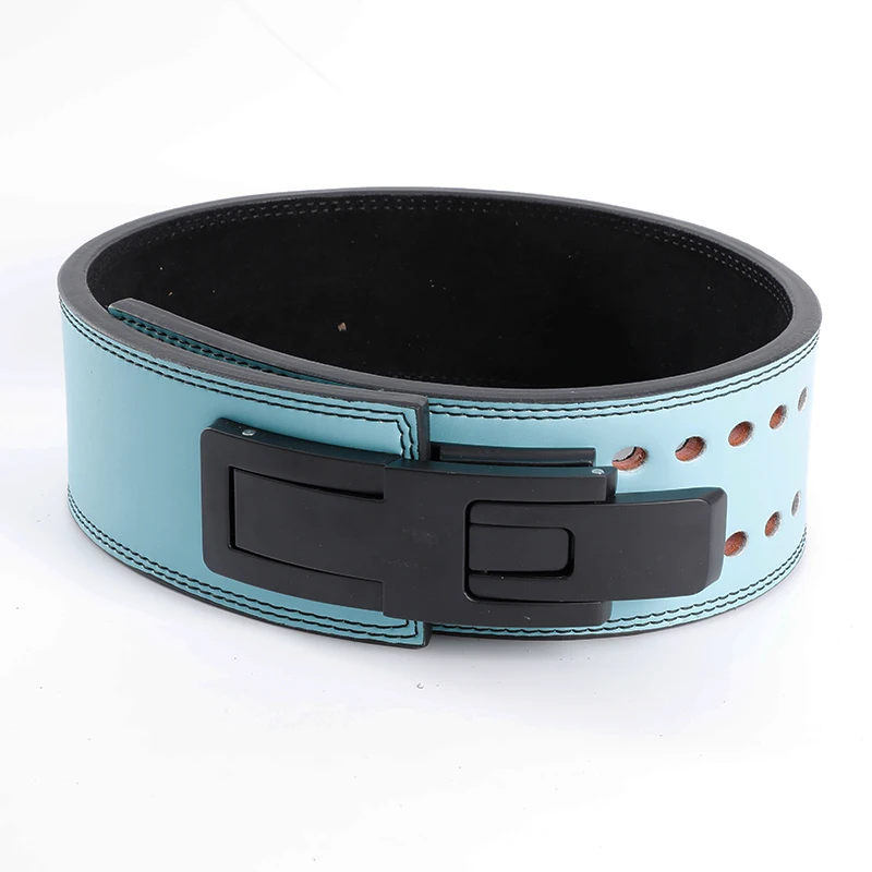 Custom Logo Fitness 10 Mm Lumber Back Weightlifting Cowhide Leather ...