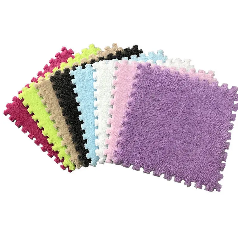 Factory Sale Interlocking Floor Mats Tiles Eva Puzzle Hairy Rug ...