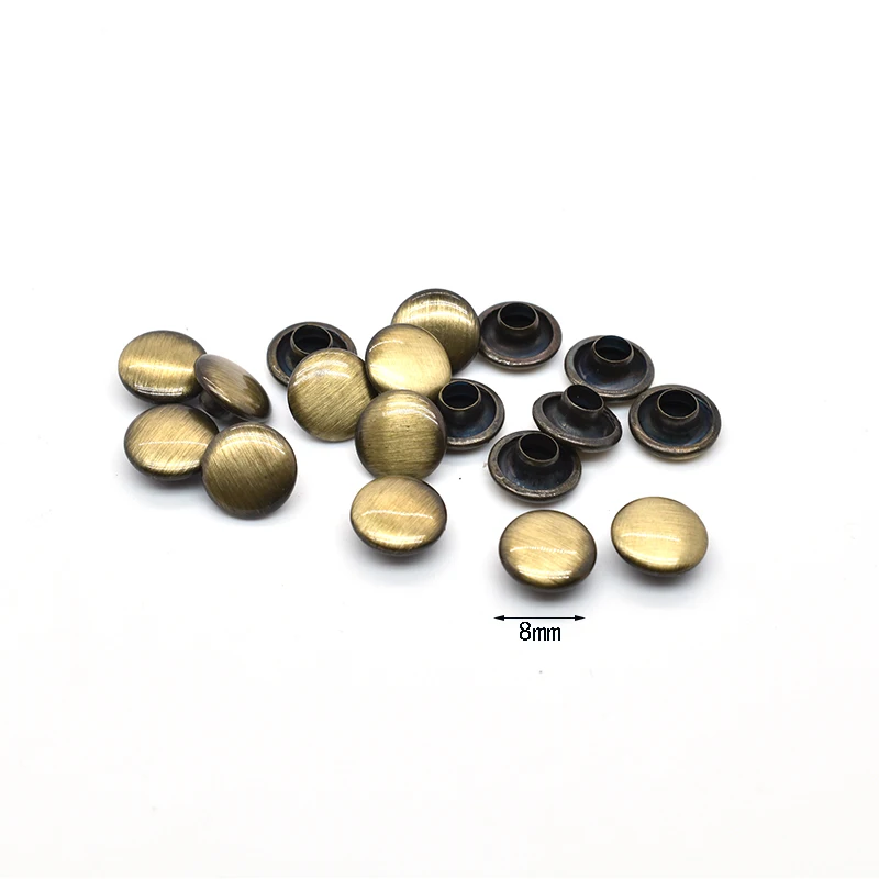 Custom Logo Metal Cap Rivet Brass Decorative for Leather Craft