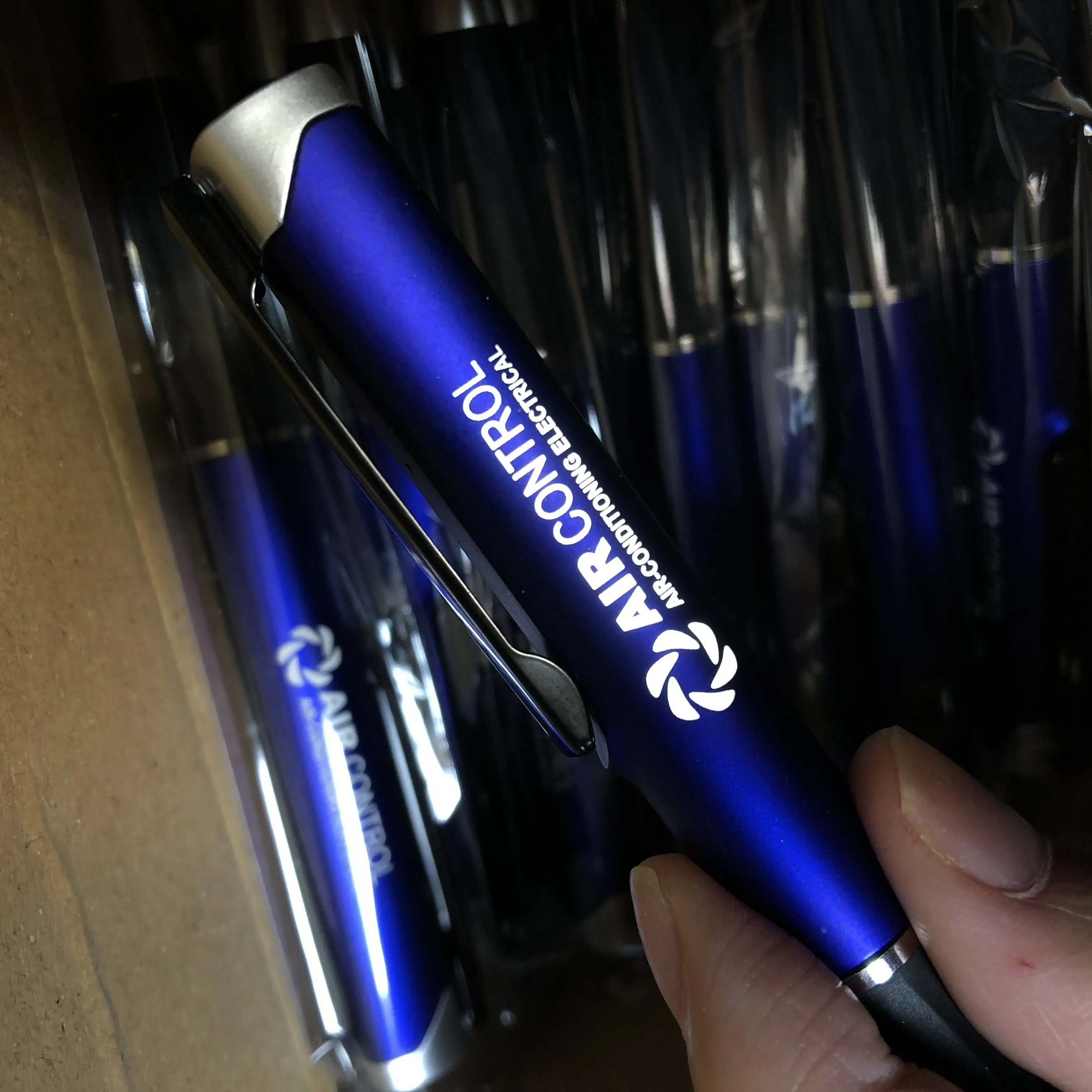 Custom Logo Gift Ballpoint LED Glow Pen - Promotional Pen
