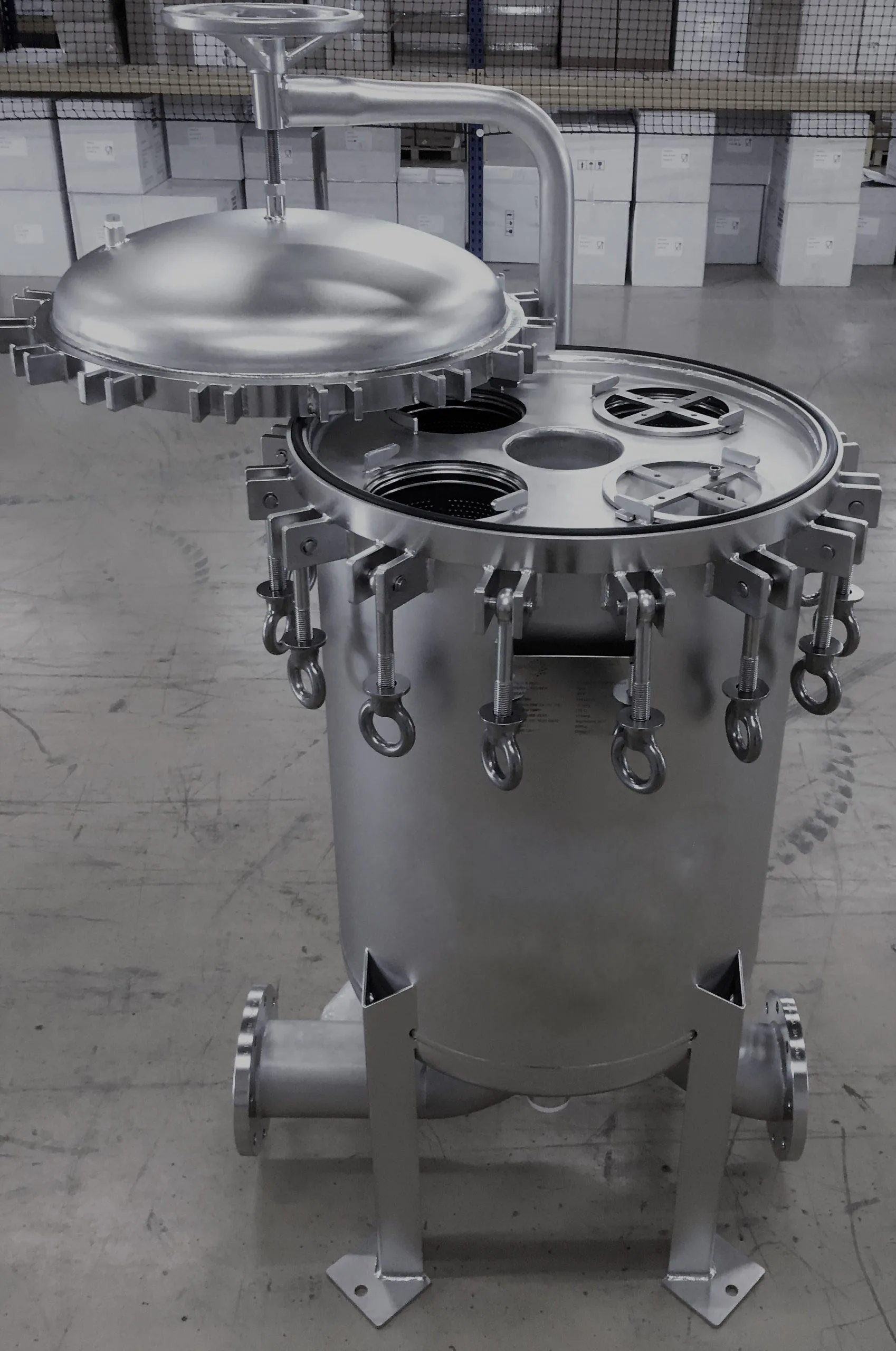 Industrial Filtration System Stainless Steel Multi Bag Filter House ...