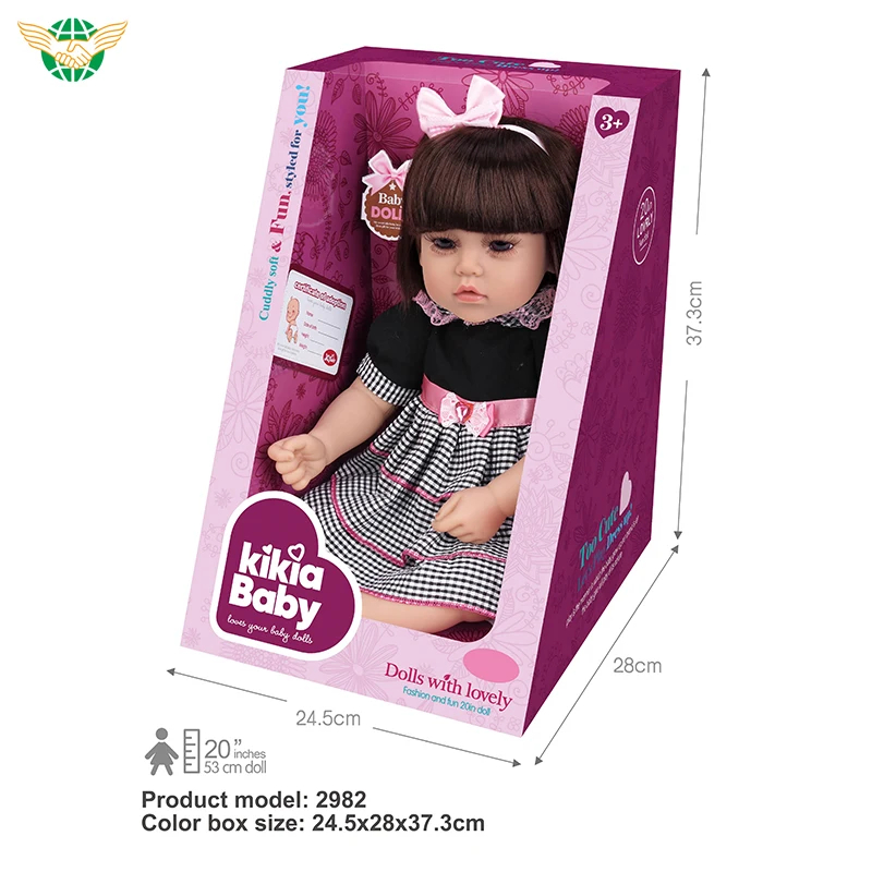 Hot Selling 20 Inch Girl Doll Pretty Girl Baby Cotton Coll Set Vinyl ...