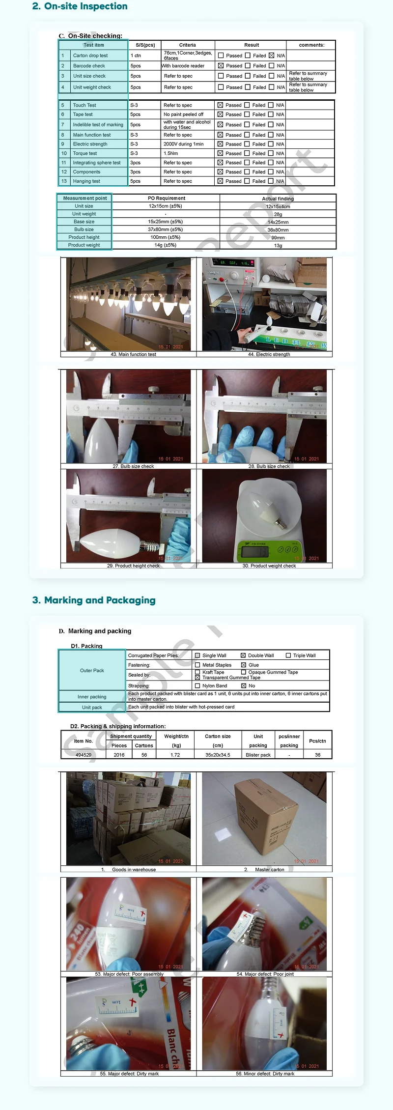 Initial Production Check Pre-Shipment Inspection for Export Products to ...