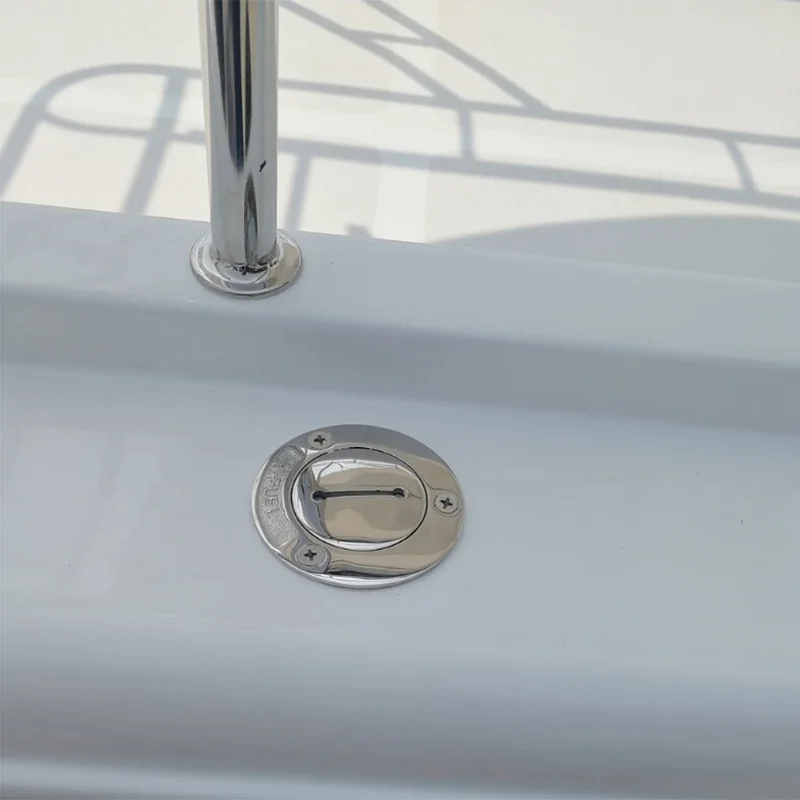 Boat Marine Hardware Lockable Deck Fuel Filler 50 mm with Key Stainless ...