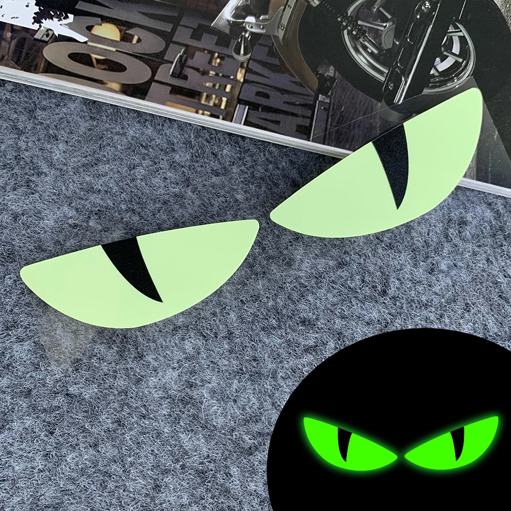 Motorcycle Sticker Headlights Decal - Night Luminous Evil Eyes