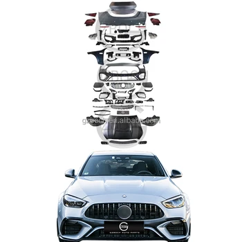 W205 To W206 Car Bumper For Mercedes Benz W205 Class 2013+ Facelift ...