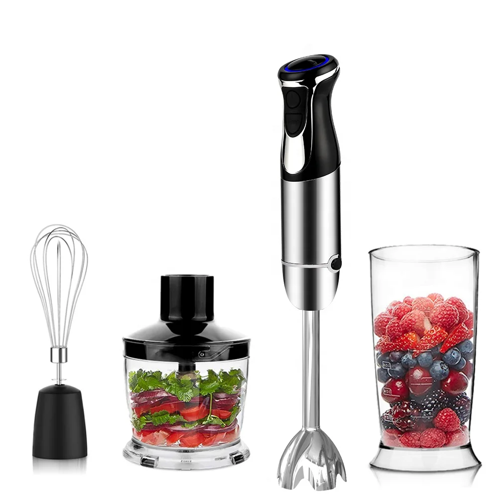 New 2023 800W Electrical Plastic Hand Blender with 600ml Beaker