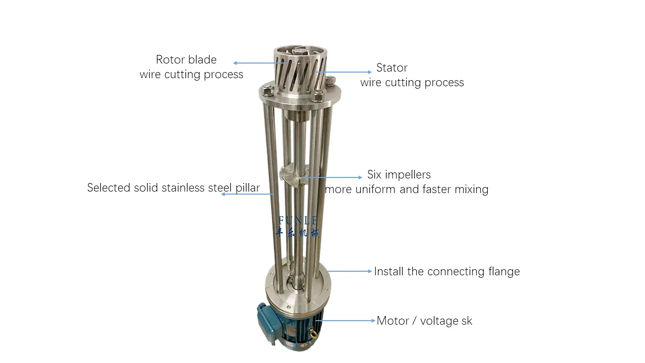 Factory Sale Stainless Steel High Shear Mixer High Shear Homogenizing ...
