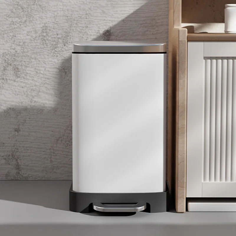 J317 Fashion Trash Can, Foot Operated, Non Curved, 30 Liter Large ...