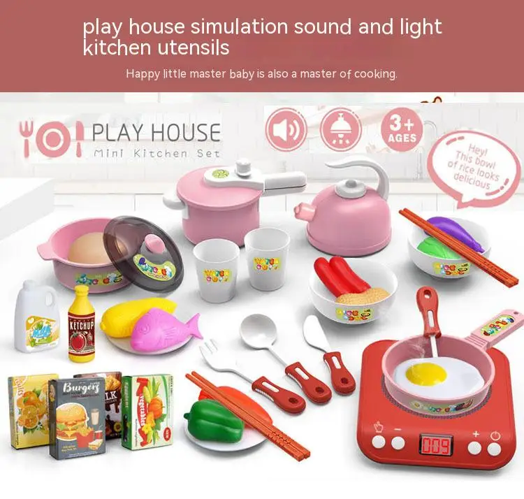 Puzzle Simulation Induction Cooker - Educational Kitchen Toy