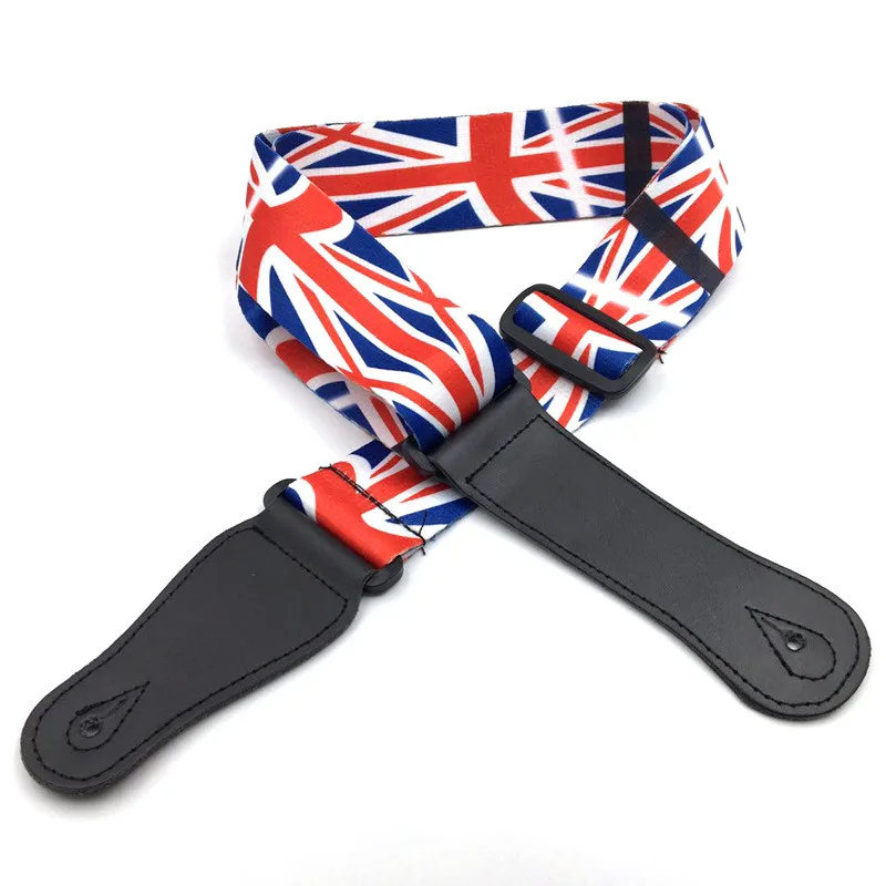 Adjustable Polyester Guitar Belt Guitar Strap With Pu Leather Ends For ...