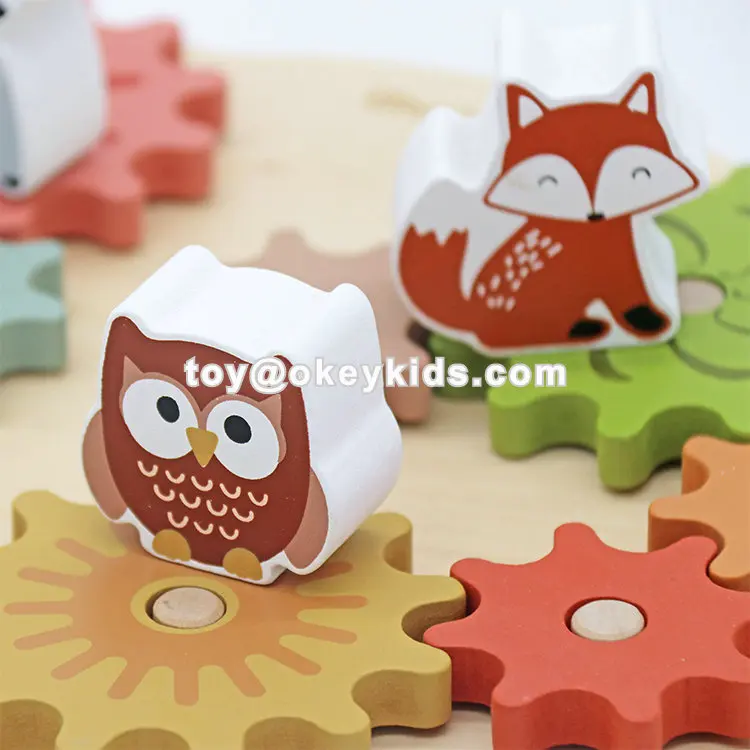 New Design Educational Diy Wooden Spinning Gears Toy For Kids W13e242 ...