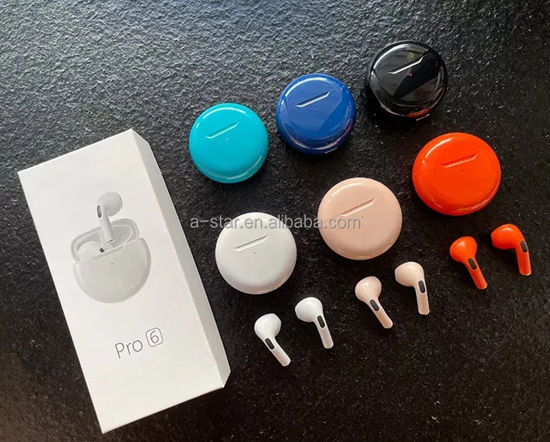 2024 Pro6 Mini TWS Wireless Earbuds - Sport In-Ear Headphones with ...